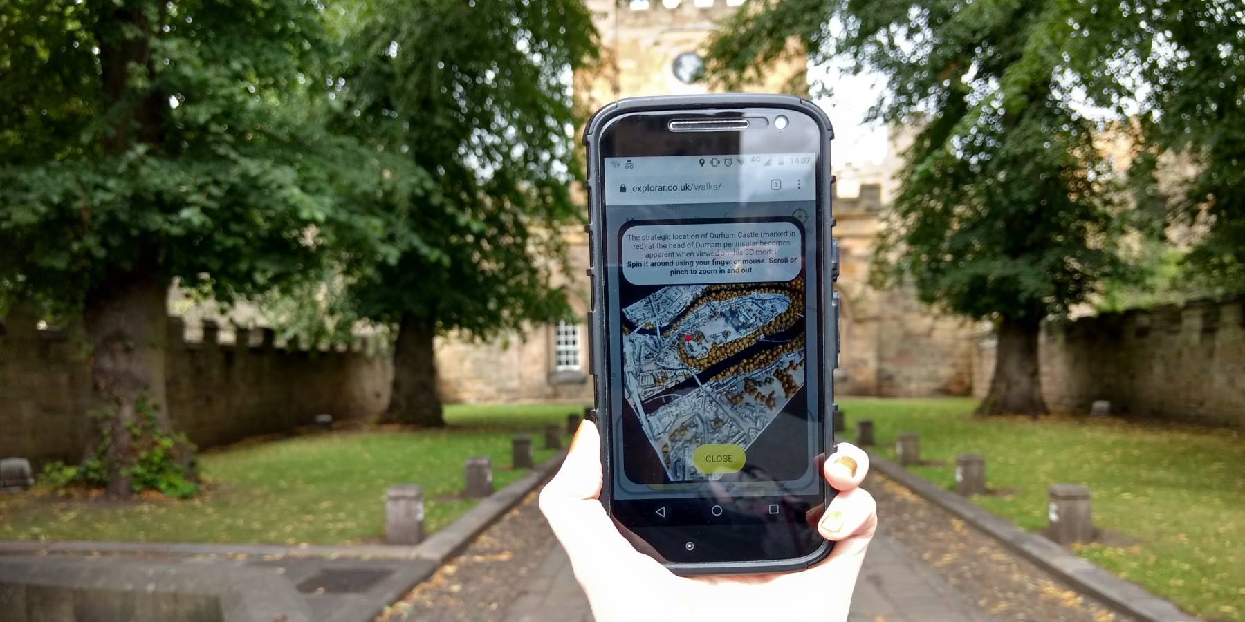 ExplorAR: 360 virtual tours and smartphone guided tour apps